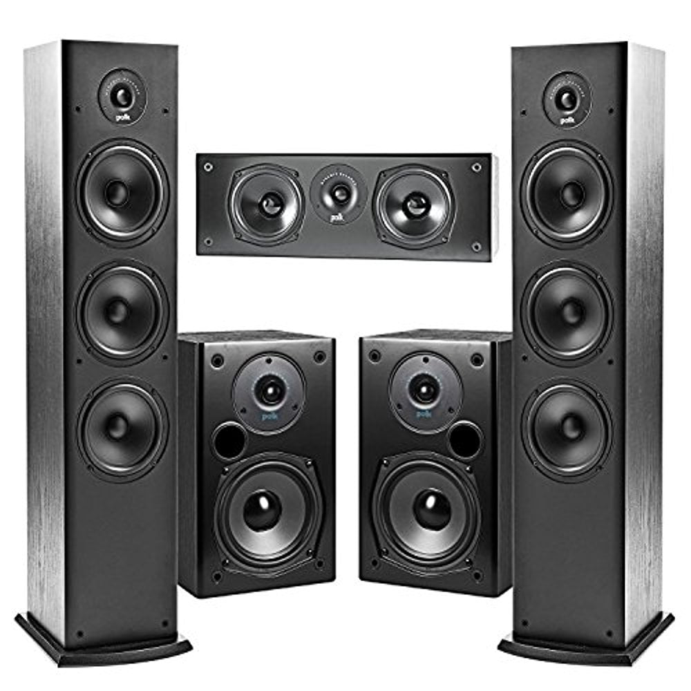 Polk Audio T30 Center Channel Speaker with Deluxe Home Theater Speaker ...