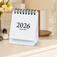 PpgejGEK Mini Desk Calendar for 2026, Compact English Desktop Ornament ...
