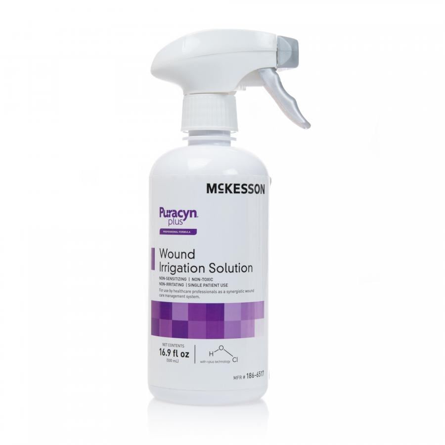 McKesson Puracyn Plus Professional Wound Irrigation Solution, 16.9 oz ...