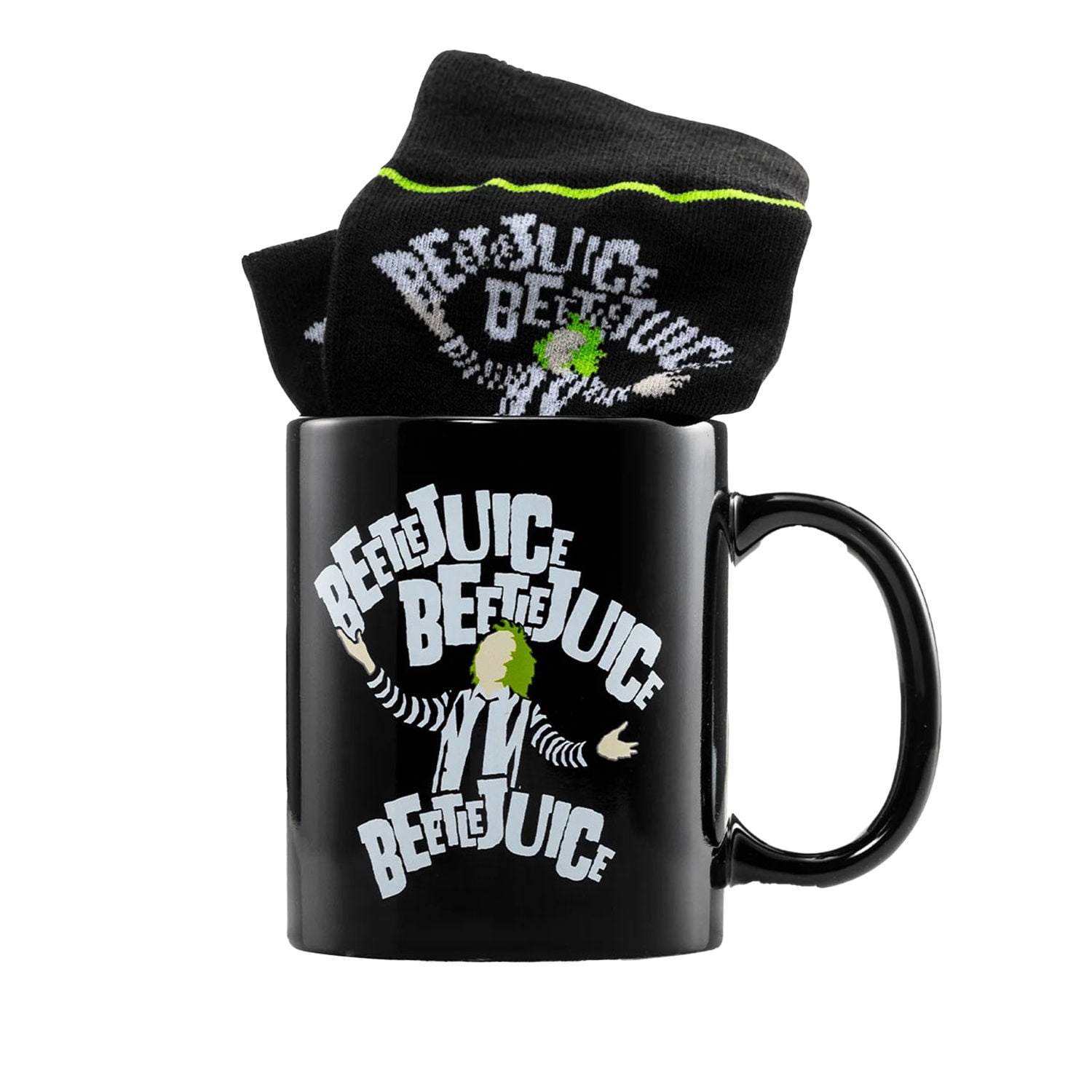 Click here for Beetlejuice Mug And Sock Set prices