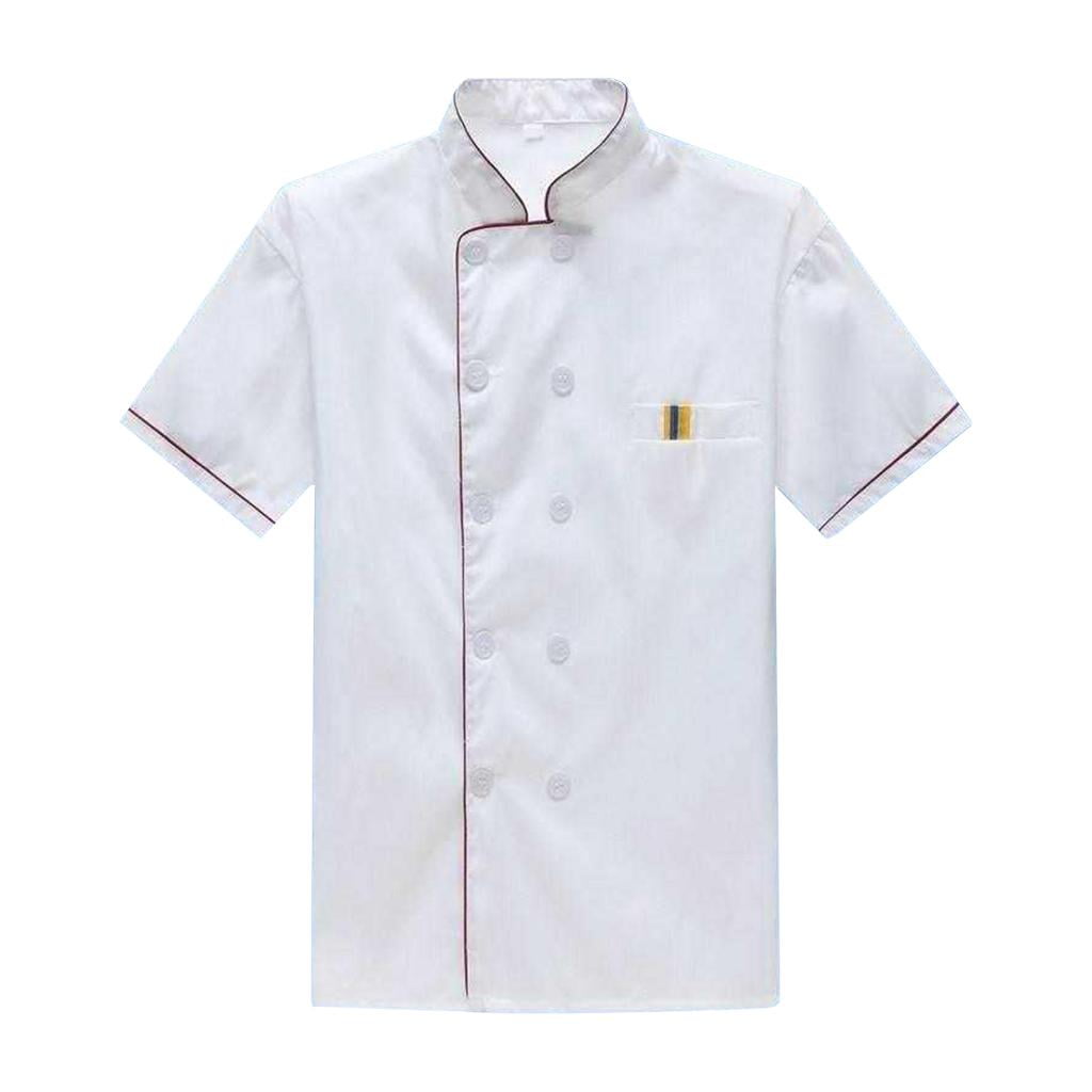 Click here for Colaxi Chef Jacket Short-Sleeved Chef Jacket With... prices