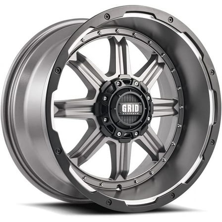 Grid Off-Road GD08 Custom Wheel for 20x10 inch Metallic Dust w/ Matte ...