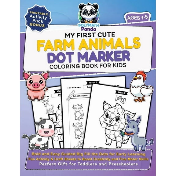 Pre-Owned Cute Monsters Bold and Easy Coloring Book: Big Bold Lines ...