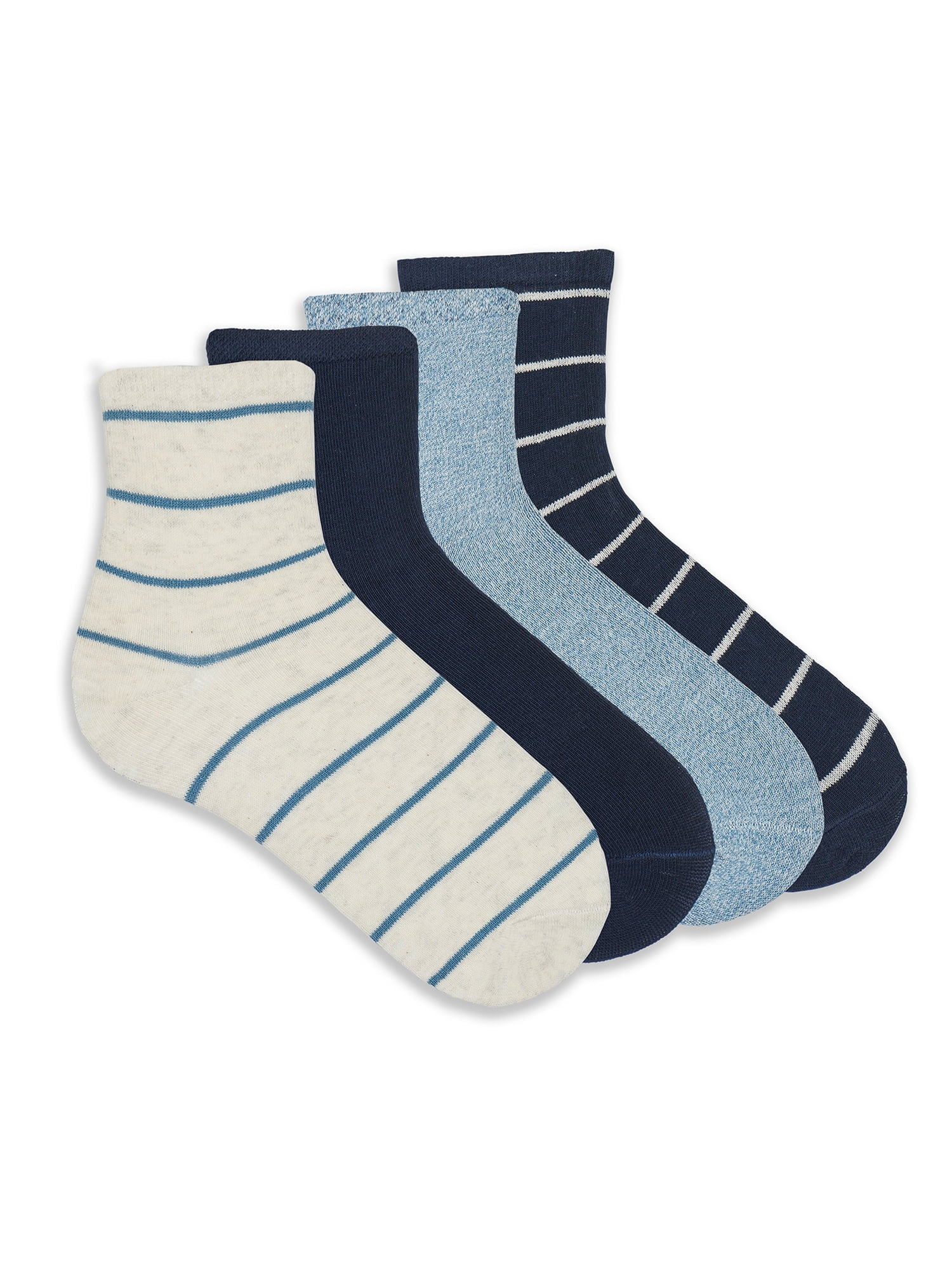 No Nonsense Women's Mini Crew Socks, 4 Pack - Walmart.com