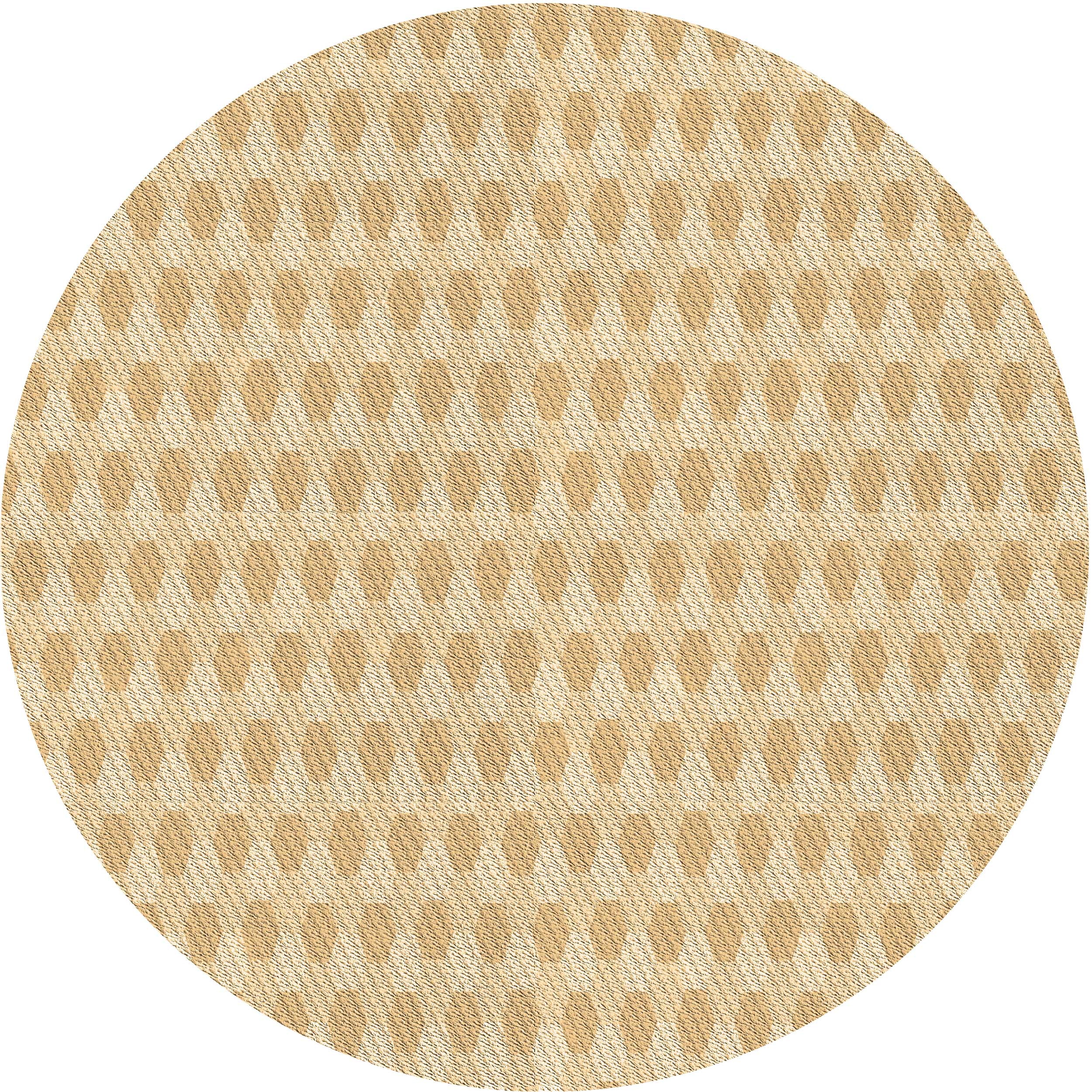 Ahgly Company Indoor Round Patterned Metallic Gold Area Rugs, 8' Round ...