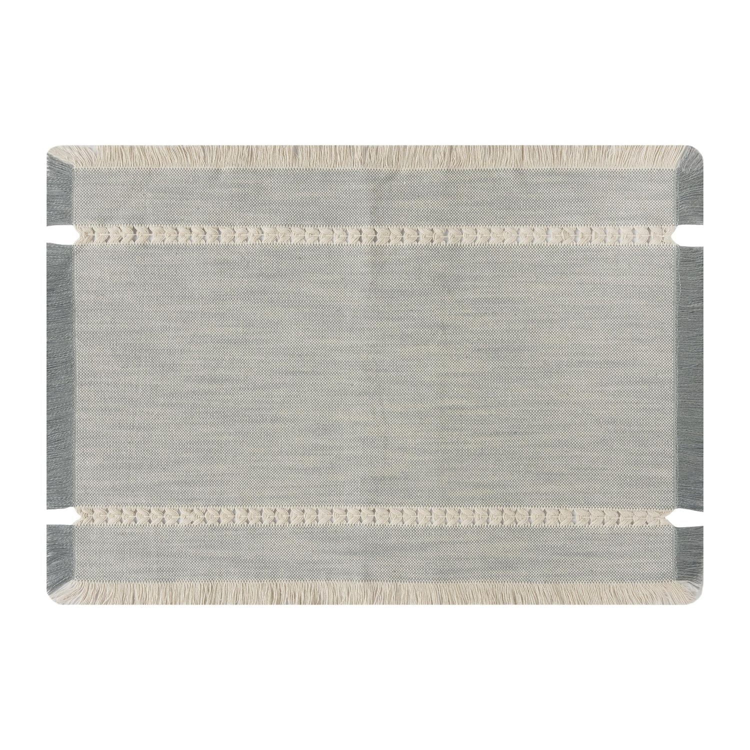 Click here for Better Homes & Gardens Gray Fringe Placemat - 14 X... prices
