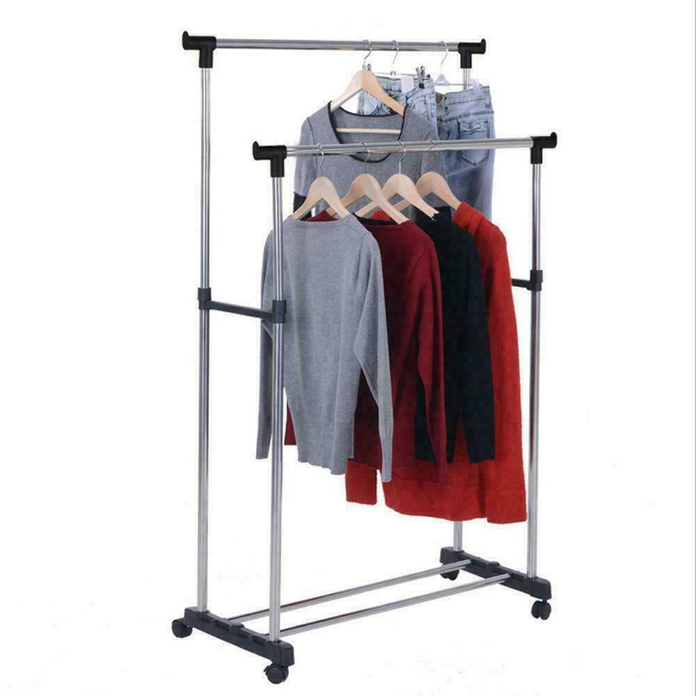 NeW Arrival Stretching Stand Clothes Rack,Dual-bar Vertical ...