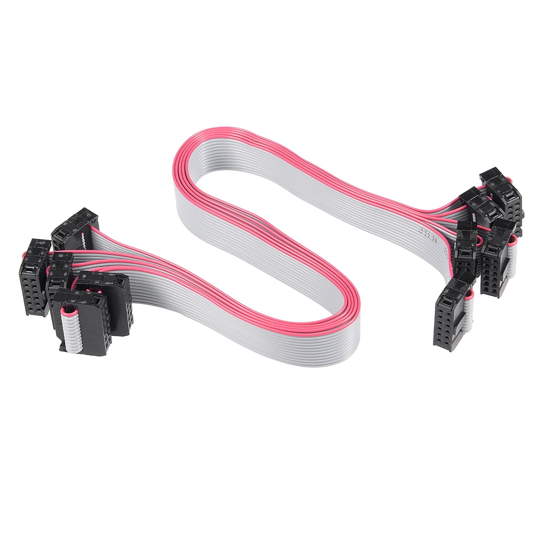 Buy IDC 12 Pins Connector Flat Ribbon Cable Female Connector 30cm 2 ...