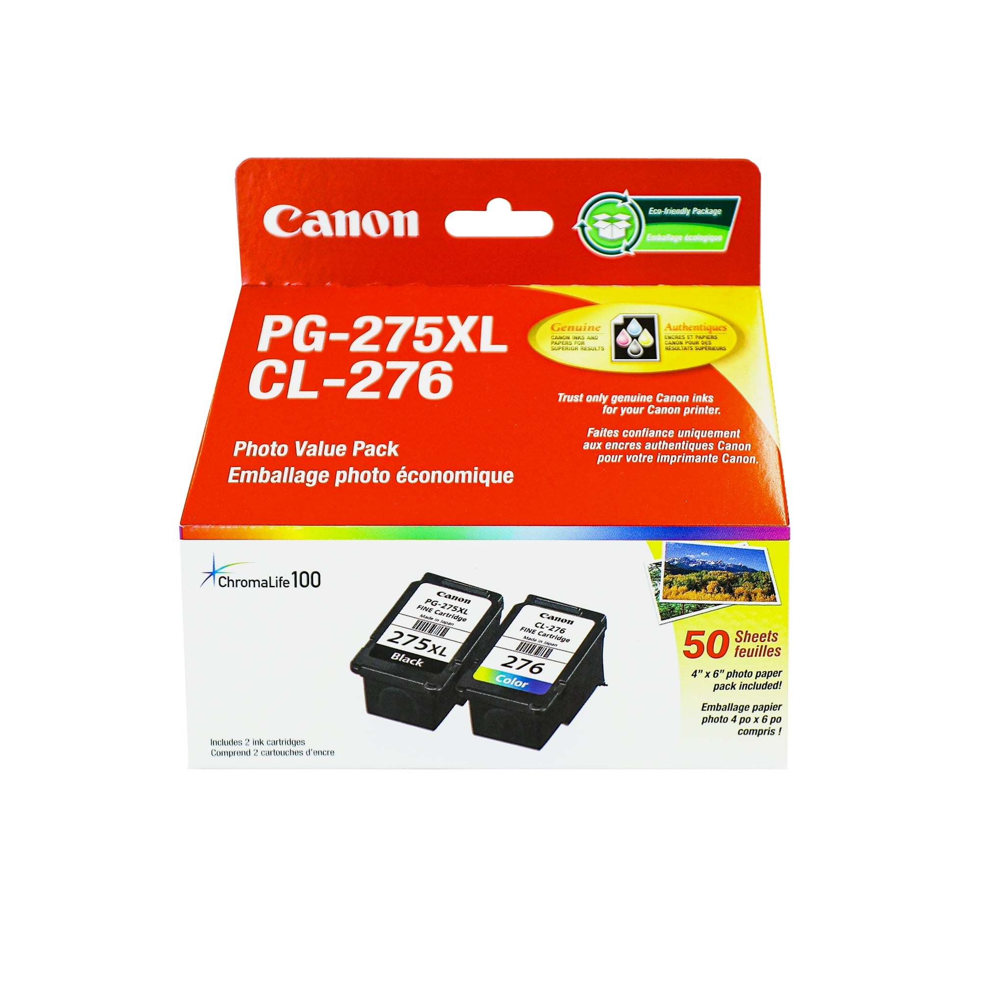 Click here for Canon Pg-275xl/Cl-276 With Paper prices