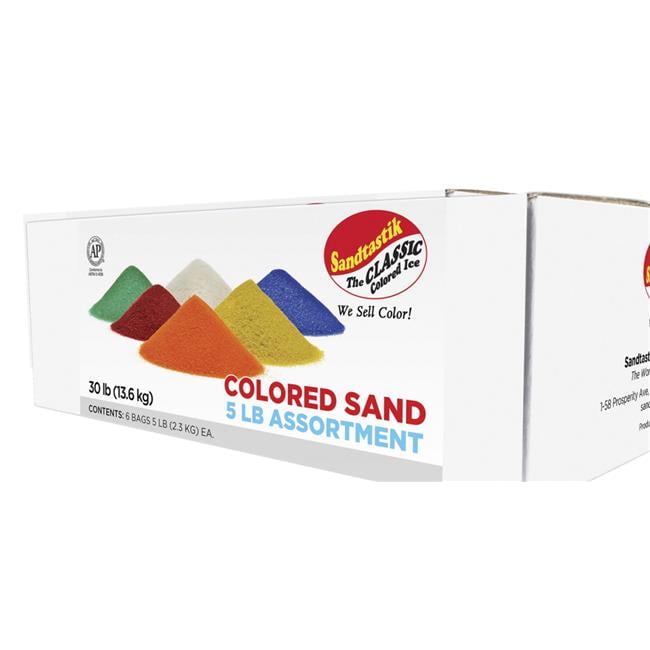 Sandtastik Products 1569218 Colored Sand Bags, 5 lbs - Set of 6 ...