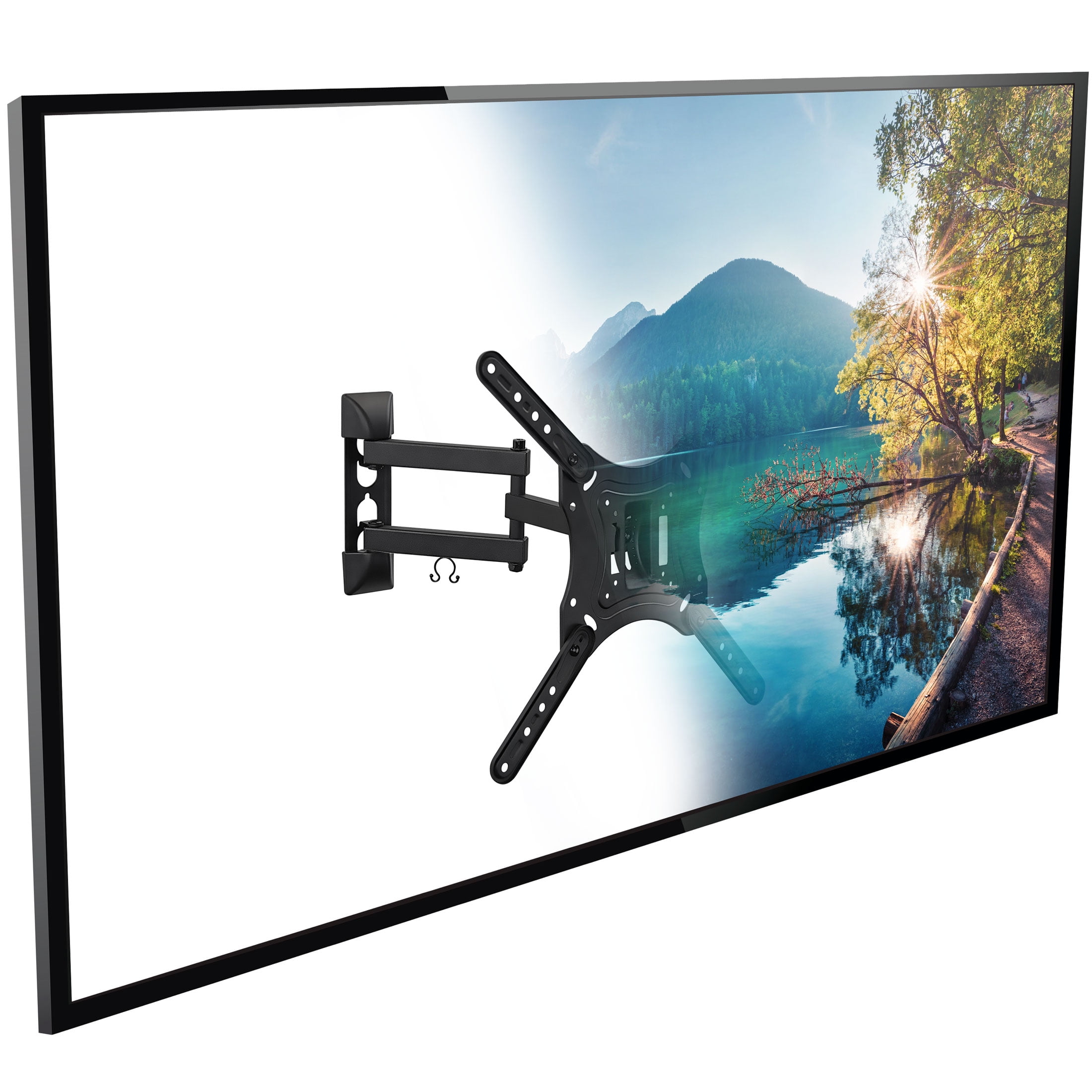 Mount It Full Motion TV Wall Mount Articulating Swivel Fits 23 55 TVs 66 lbs. Capacity TV Bracket MI 4110 Walmart