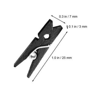 100 pcs/set 25mm mini Wooden clip pin line photo baby - Walmart.com