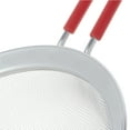 Mainstays 8in Stainless Steel Fine Mesh Strainer Basket Red Ergonomic ...