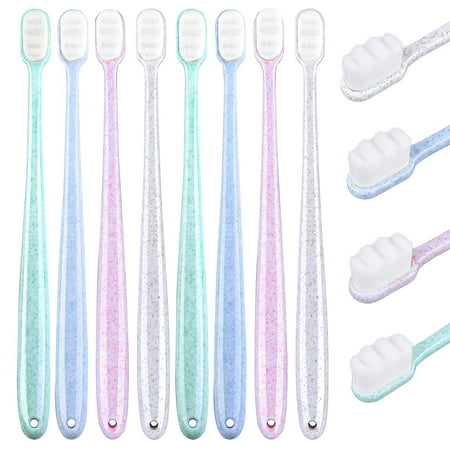 8 Pack Soft Micro-nano Toothbrush Extra Soft Toothbrush Micro-nano ...