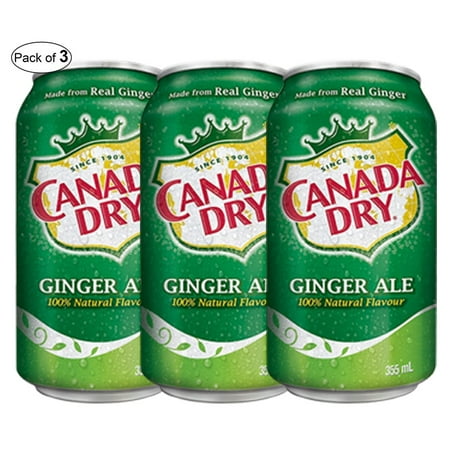 Canada Dry 355 ml - Ginger Ale (Pack of 3) - Walmart.ca