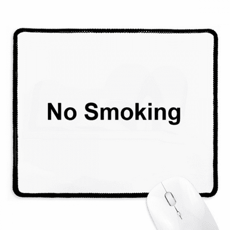 No Smoking Warning Symbol Mousepad Stitched Edge Mat Rubber Gang Pad ...