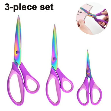 Scissors, scissors with sharp blades made of titanium, soft comfort ...