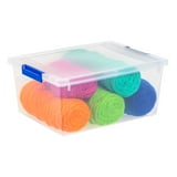 IRIS USA, 12 Qt. Plastic Storage Bins with Lids, Clear Containers ...