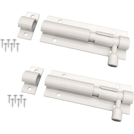 HEIBIN 2 Pieces Door Latch Bolt Lock, Stainless Steel Latch Bolt ...