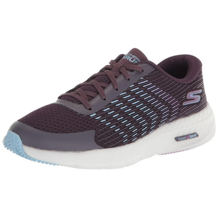 Skechers Women's GO Run Hyper Burst HAPTIC Print Sneaker, Plum, 5 ...