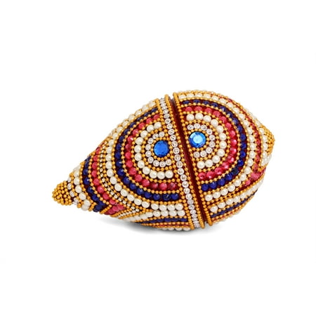 Handcrafted Coconut Cover with Decorative Kundan Work Festival ...
