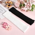 2Pcs 2 Colors Polyester Lace Long Silk Scarf for Women Girls Clover ...