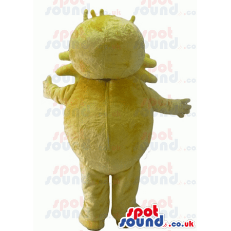 Yellow lion with a large yellow moustache - Mascots-Lion mascots ...