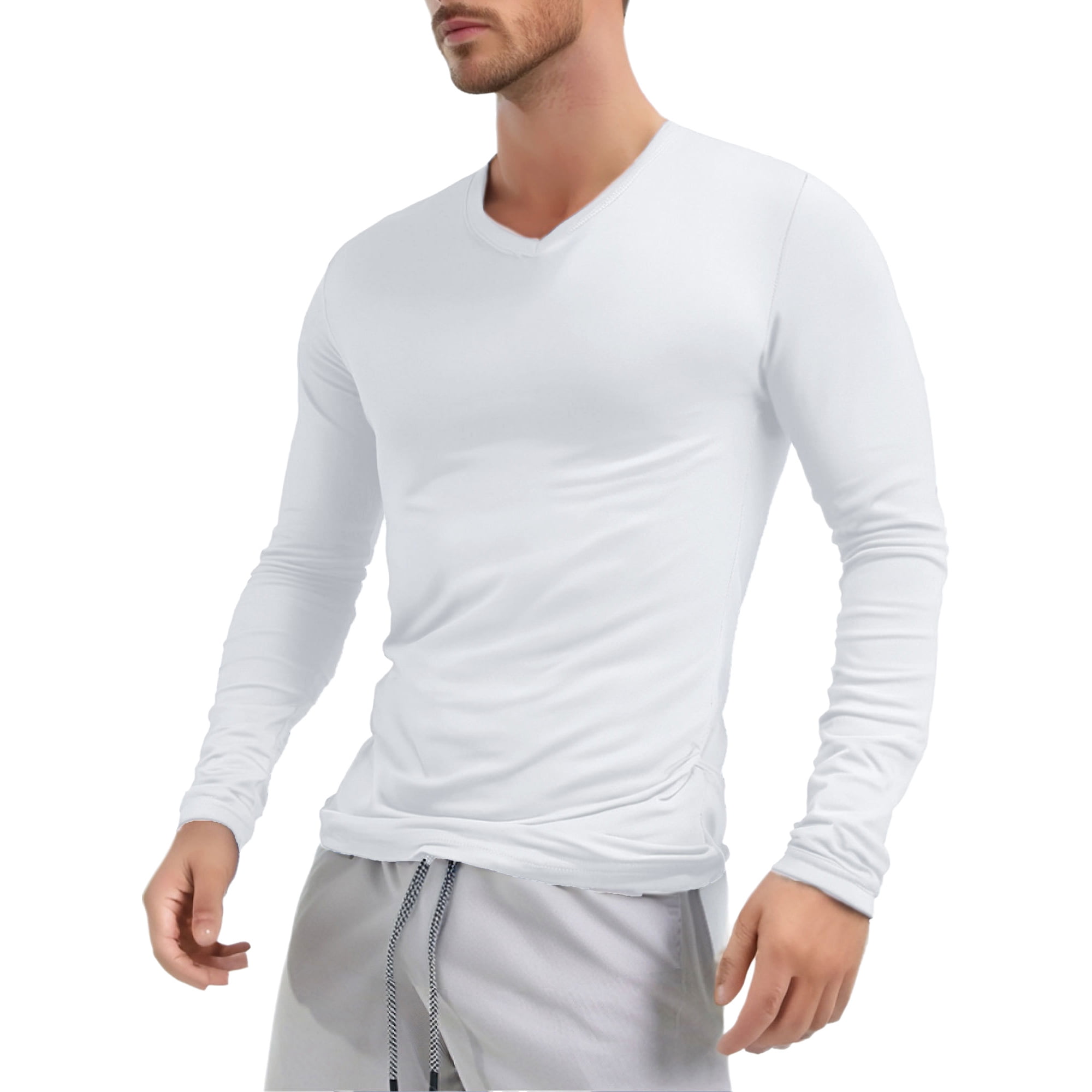 Click here for Yeahdor Mens Undershirts Soft Micro V-Neck Slim Fi... prices