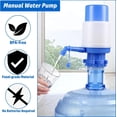 2 Pack Blue Portable Manual Water Pump for 5 Gallon Bottle, Jug ...