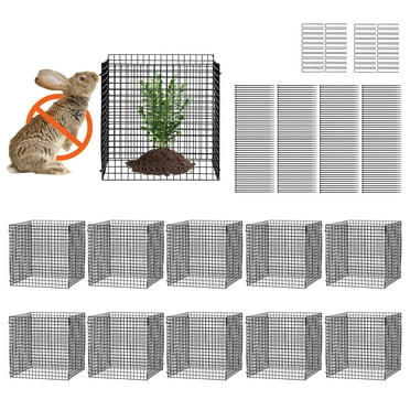 5 Pack Bunny Barricades - Sturdy & Easy to Assemble 15” Black Wire Mesh ...