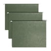 Universal Standard Green Hanging File Folders, 1/5 Tab, 11 Point Stock ...