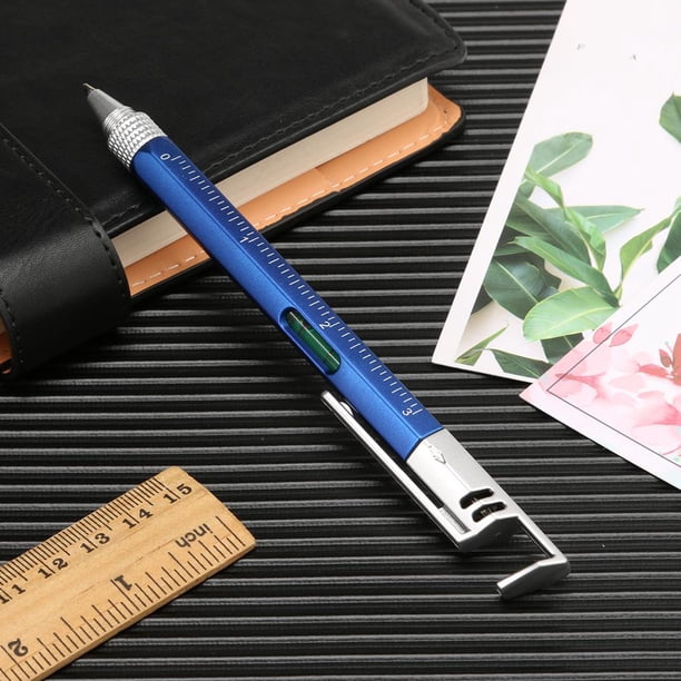 TB&W Multi-function Ballpoint Pen Phone Bracket Screwdriver Level Ruler ...