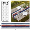 250 Anniversary Table Runner Blue Red Gray Vintage Wooden Tablerunners ...
