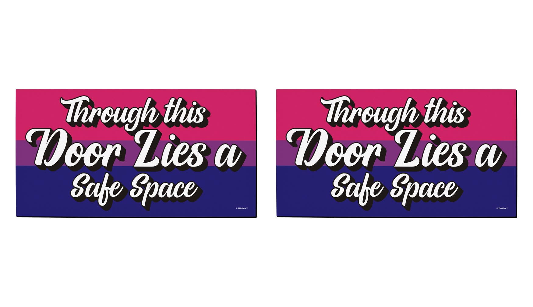 ThisWear Bi Pride Flag Bi Flag Through This Door Lies A Safe Space ...