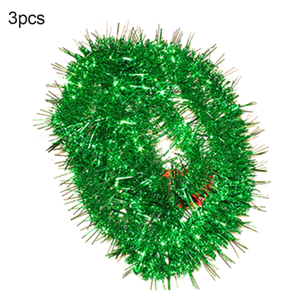 FaLX 3Pcs 2m Long Shiny Garland Tinsel Xmas Tree Ornament Wedding Party ...
