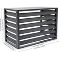 Air Conditioner Fence, AC Privacy Screen Outdoor, Aluminum Alloy Air ...