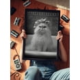 Affixzi Funny Cat Poster Bathroom Decor Quirky Pet Photography Black ...