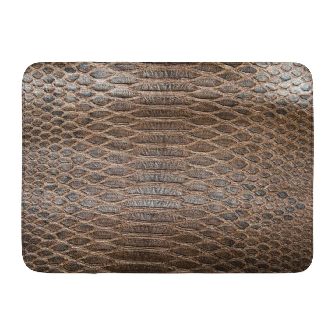 GODPOK Alligator Black Skin Brown Crocodile Snake Serpent Rug Doormat ...