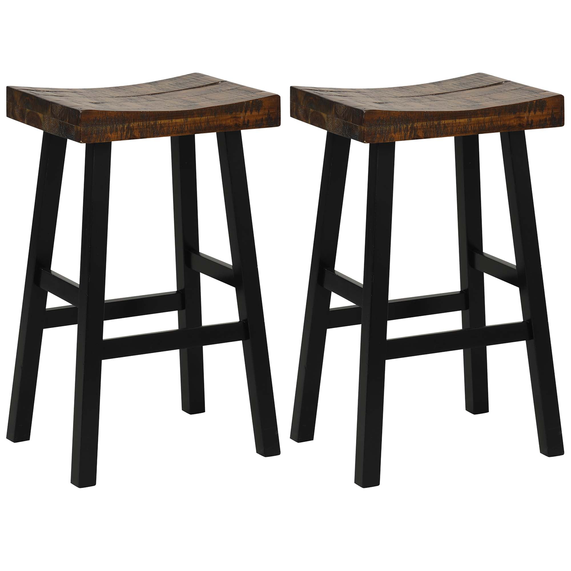 Click here for Costway 29 Bar Stool Set Of 2 Bar Height Solid Woo... prices