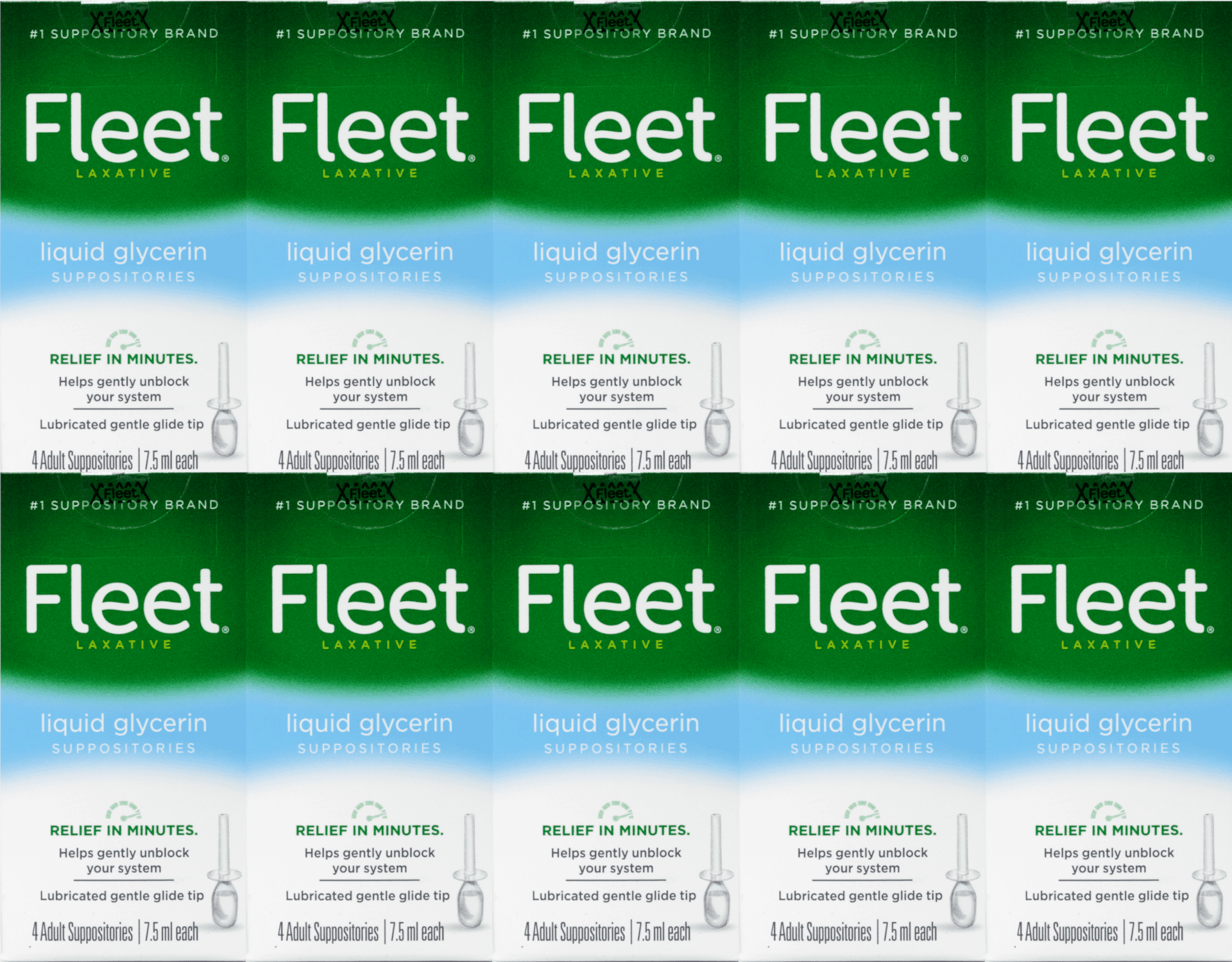 Fleet Liquid Glycerin Suppository Laxative, Gentle Glide Tip, 4ct, 10 ...