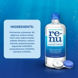 Renu Multipurpose Eye Contact Lens Solution and Cleaner with Lens Case ...