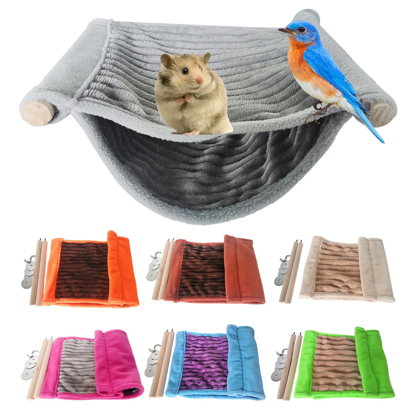 Bobasndm Hamster House Mouse Rat Hanging Swing Bed Warm Small Pet ...