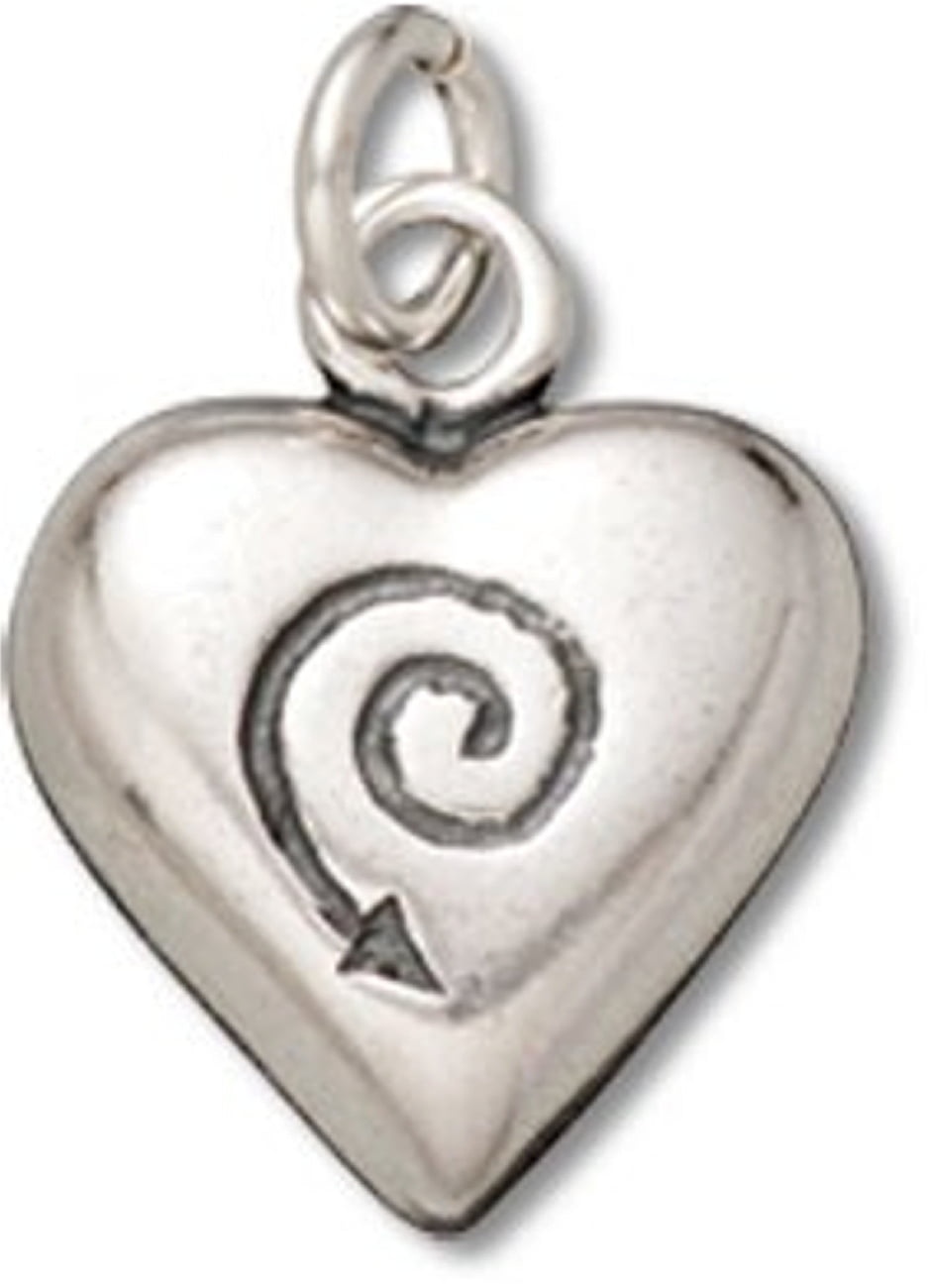Sterling Silver 30" 1.2mm Box Chain Tribal Art Never Ending Arrow Heart ...