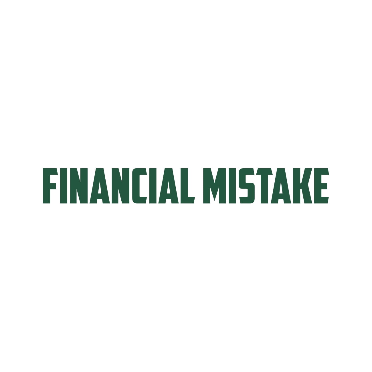 Financial Mistake Sticker Decal Die Cut - Self Adhesive Vinyl ...