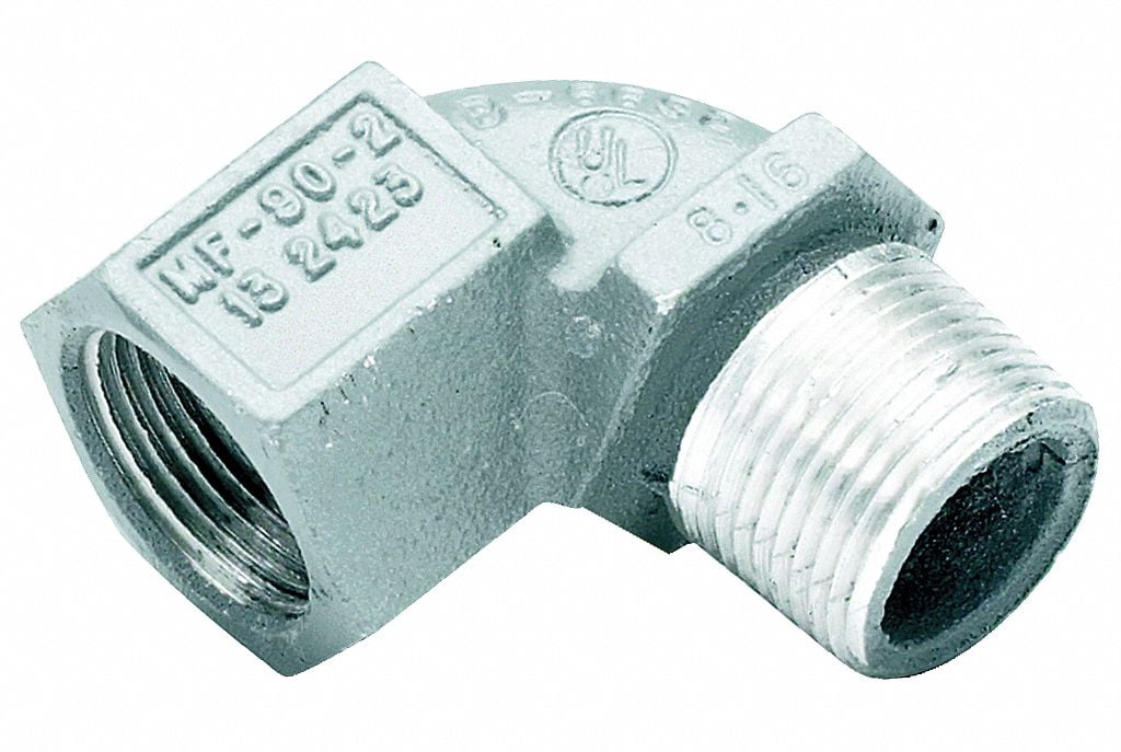 Killark Elbow,Iron,Trade Size 1/2in MF-90-1MWW - Walmart.com