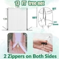 1 Pack 13x13ft Extra Large Fruit Tree Netting with Double Zipper ...