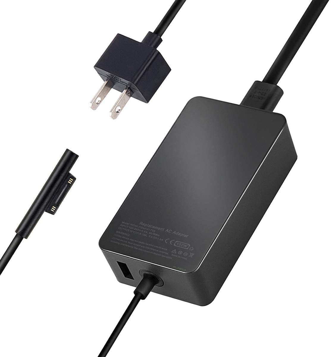 102W Laptop Charger AC Adapter For Surface Book 2 Book 3 Surface Pro X ...