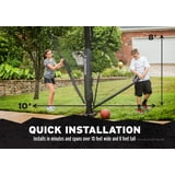 Silverback Basketball Yard Guard Net Rebounder with Foldable Net and ...