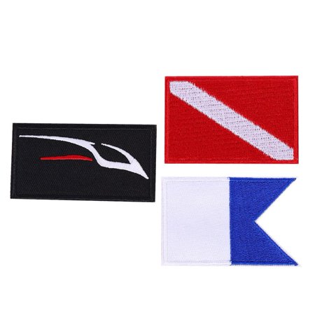 Gupbes Diving Patch, 3 Pcs Diving Flag Patch Dive Patches Embroidered ...