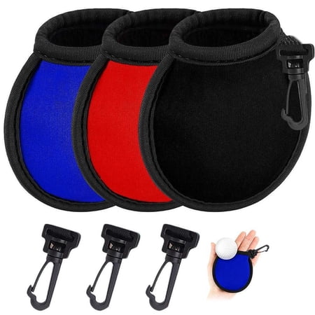 Baohd 3 Pieces Golf Ball Washer Pocket Pouch Golf Ball Golf Ball Cover ...